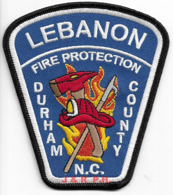 *NEW* Lebanon / Durham Co. Fire Protection, N.C. (3.75" x 4.25" size ...
