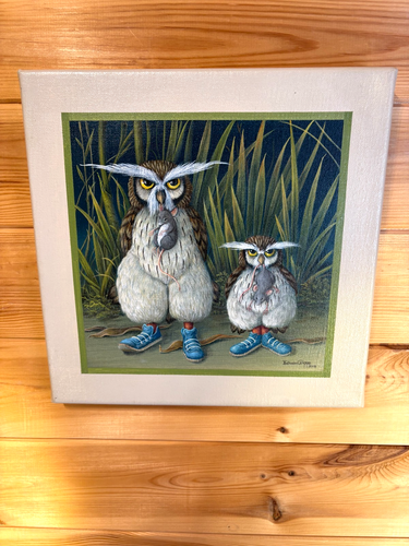 Edwin Cripps Original 2015 Acrylic on Canvas Surrealist Painting of the ...