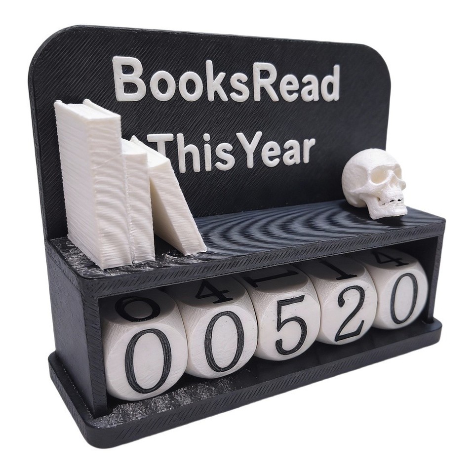 Annual Reading Sign Books Read Display for Readers Shelf Decor and ...