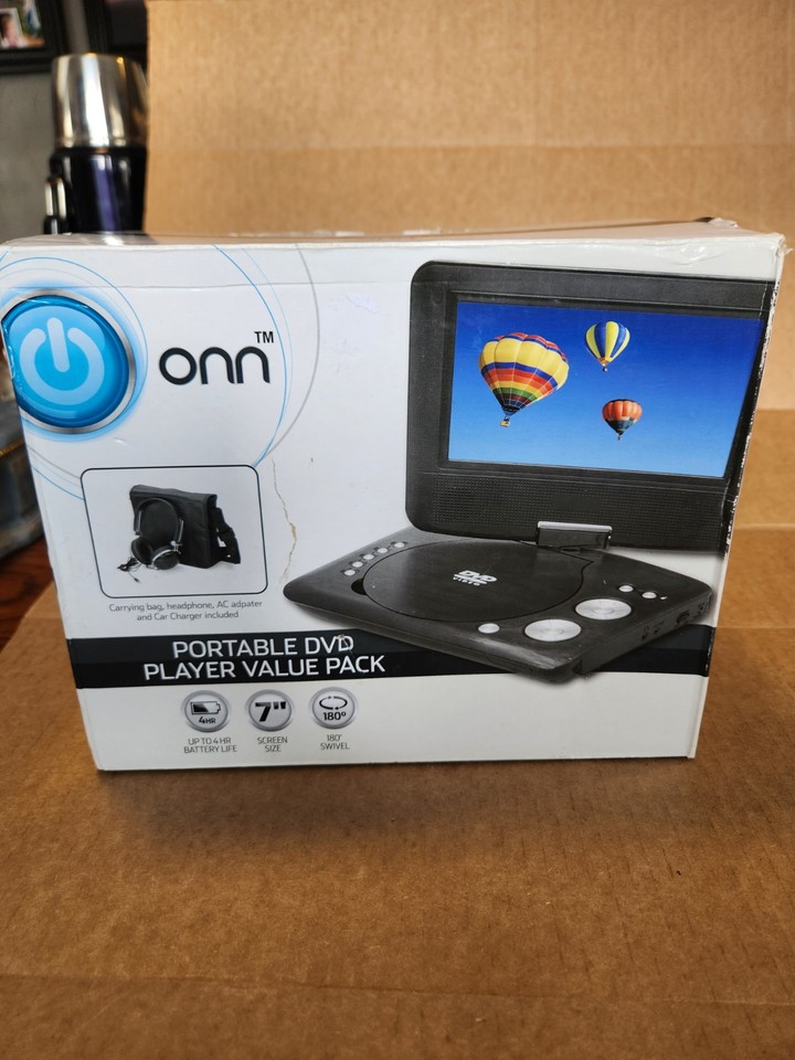 Onn 7in. Portable Dvd Player Value Pack | eBay