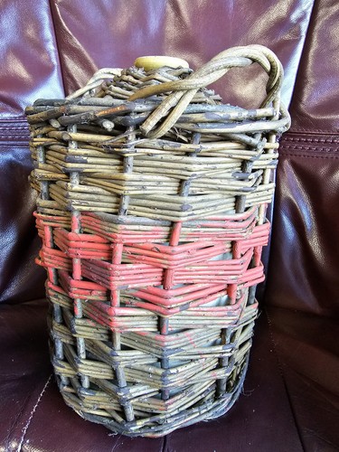 WW1 Royal Navy Rum Ration Jar, Red Band, Wicker Basket | eBay UK