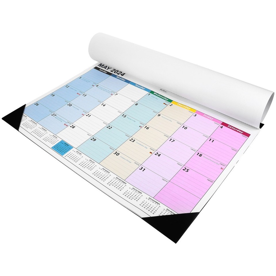 English Calendar Desktop Calendar Living Room Wall Calendar Day | eBay