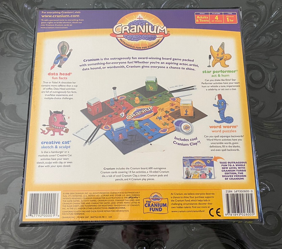Cranium Board Game Brand New Factory Sealed The Game For Your Whole ...