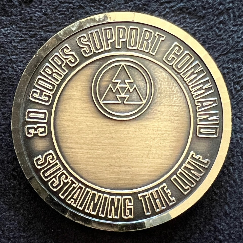 3rd Corps Support Command Commanding General's Team Challenge Coin | eBay