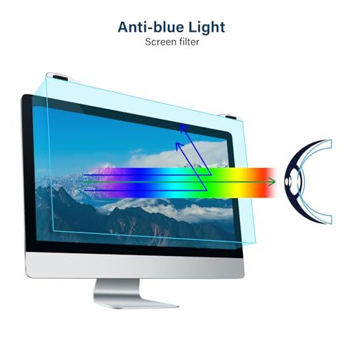 MOSISO Computer Blue Light Blocking Screen Protector AR Anti Glare 20 ...