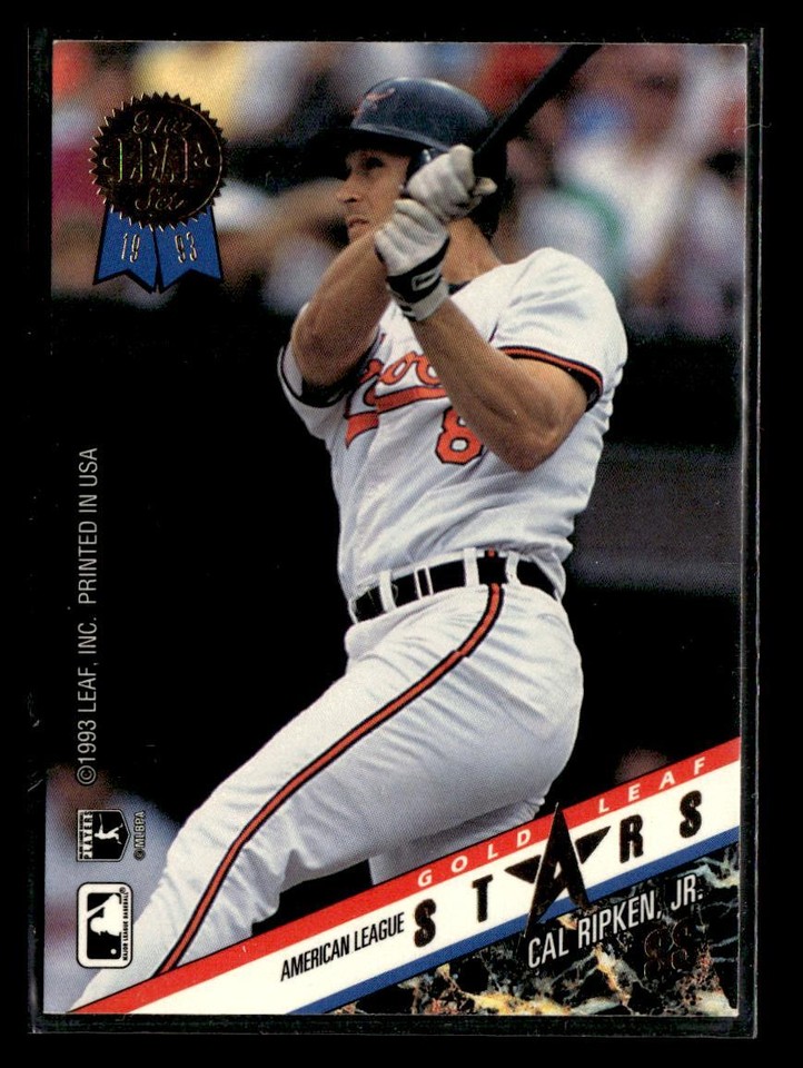 1993 Leaf #14 Barry Larkin/Cal Ripken Gold Leaf All-Stars | eBay