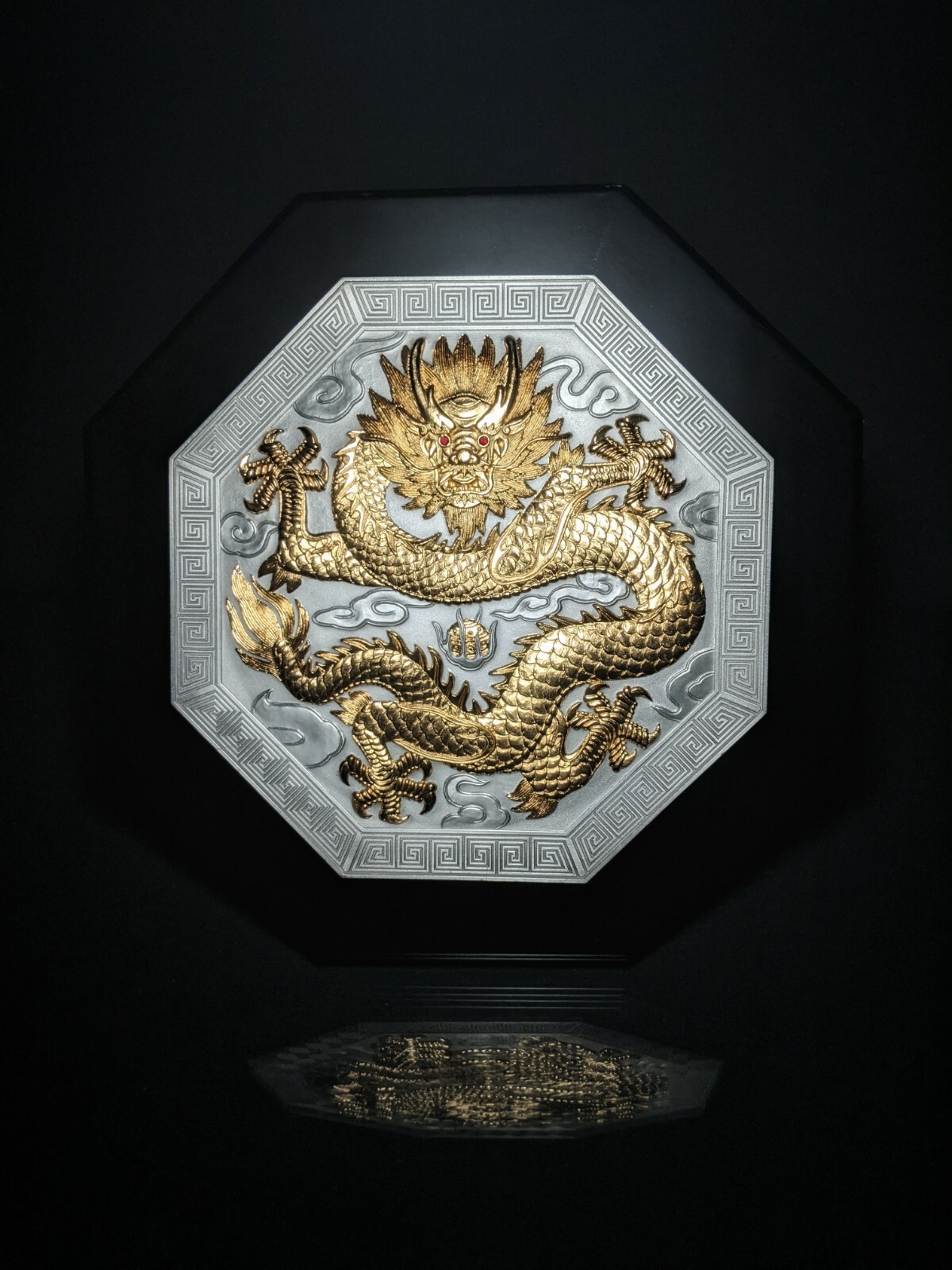 Royal Selangor Oriental Collection Pewter & Gold Dragon Plaque Asian ...