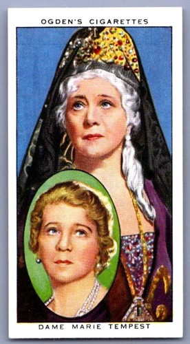 1938 Ogden's Actors Natural & Character Studies - Dame Marie Tempest ...