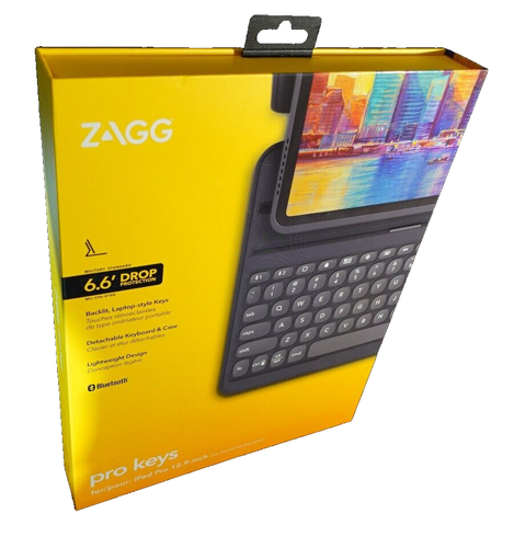 ZAGG Pro Keys Wireless Keyboard Case For iPad Pro 12.9 Inch - Black ...