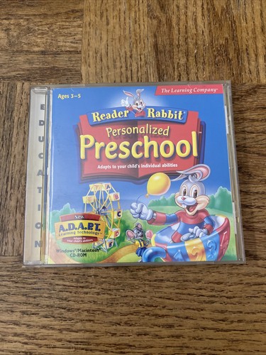 Reader Rabbit Preschool PC CD Rom Game-Rare Vintage | eBay