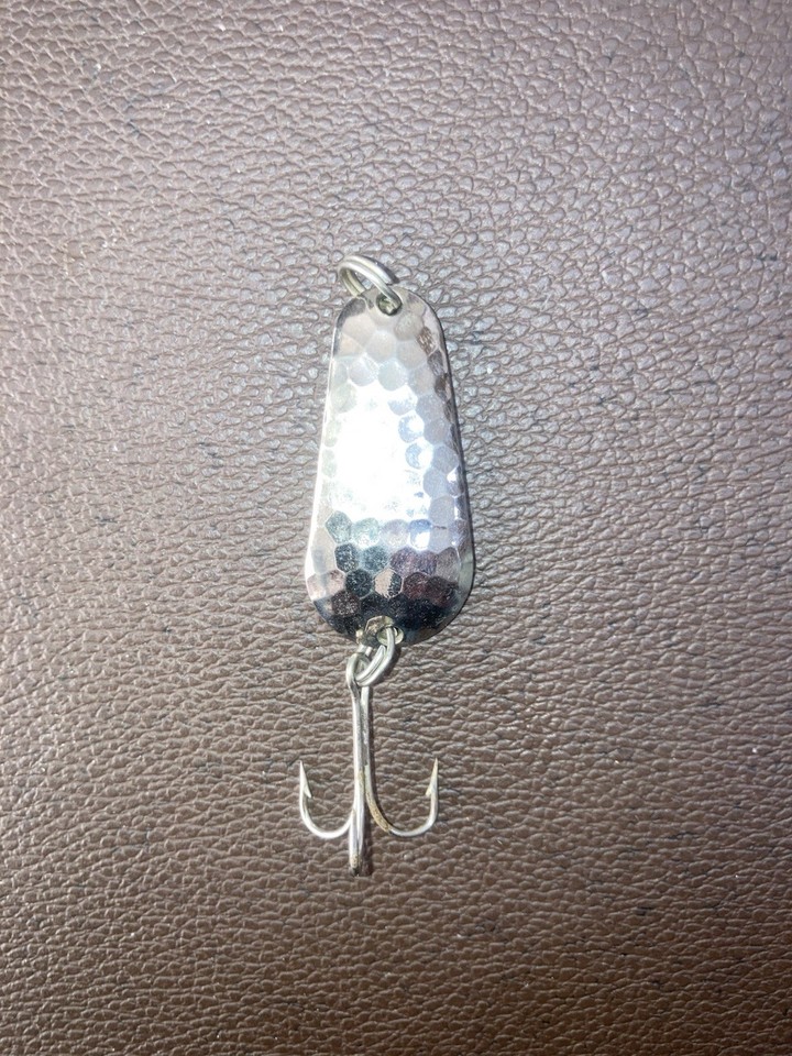 Wob-L-Rite Fishing Lure 1/2 Ounce Hammered Spoon Pre-owned Very Rare ...