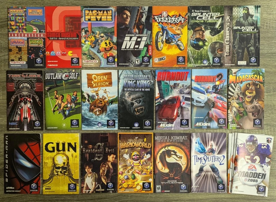 Nintendo Gamecube Game Instructions Manual Booklet - Pick & Choose ...
