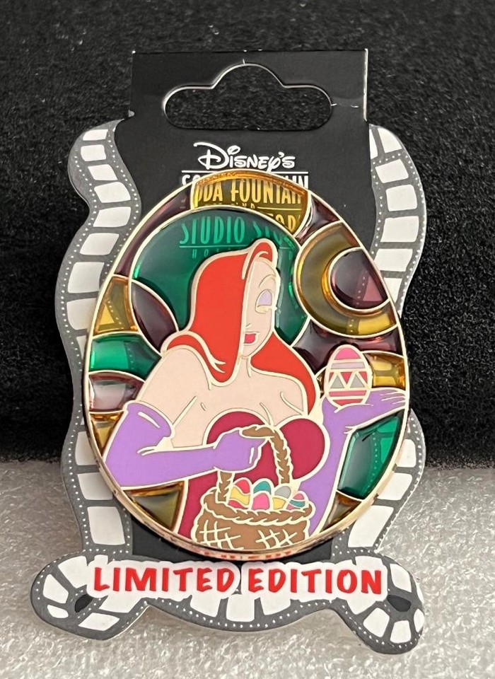 Disney DSF Jessica Rabbit Stained Glass Easter Egg LE 150 Pin | eBay