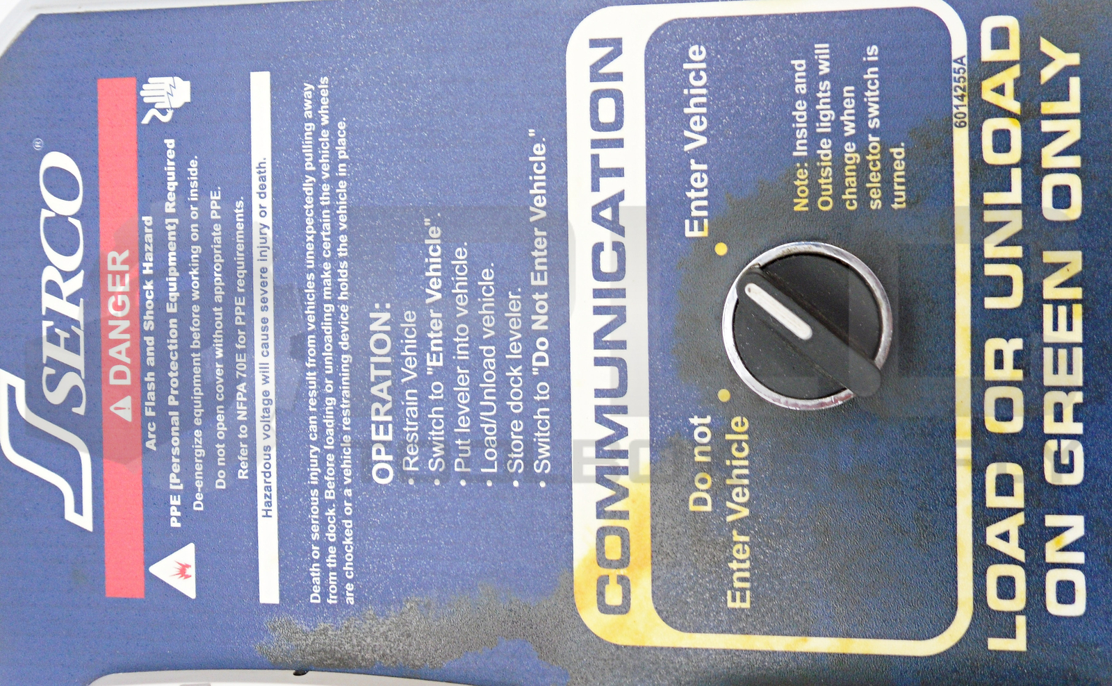 SERCO 6014255A MASTER CONTROL PANELS FOR TRAILER RESTRAINT *READ* | eBay