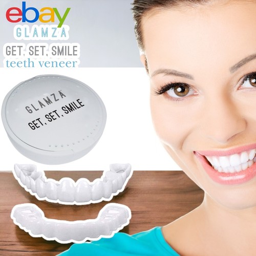 Perfect Smile Top and Bottom False Teeth Veneers Cover Instant Cosmetic ...