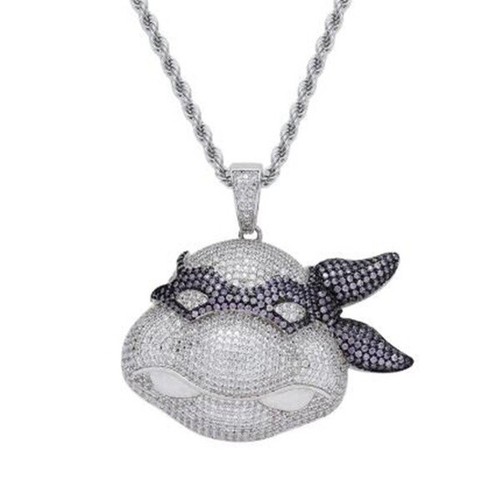 Teenage Mutant Ninja Turtles - TMNT - Pendant Chain Necklace - Silver ...