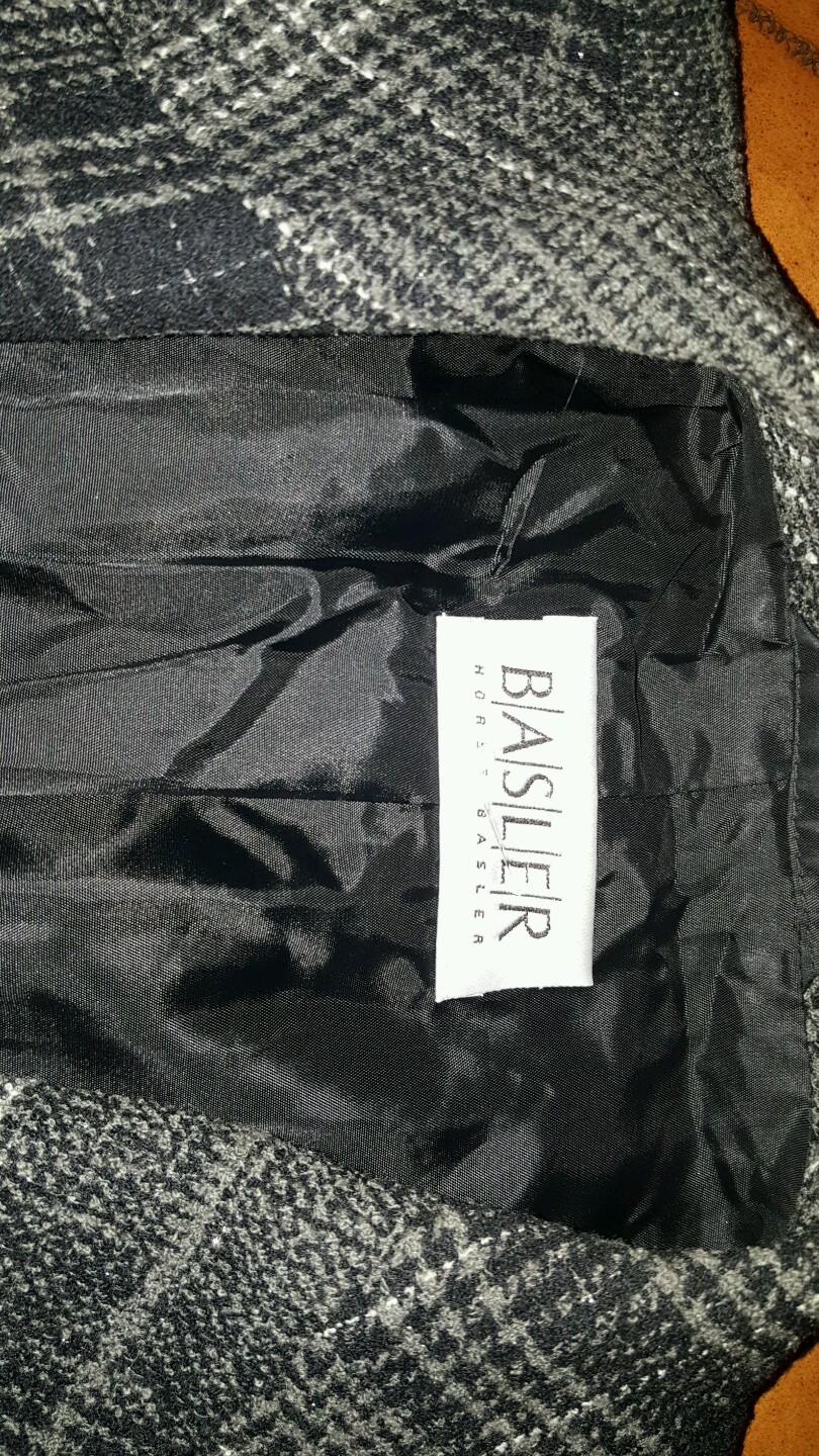 BASLER Black Wool Blend Tweed Jacket size Eur 42 | eBay