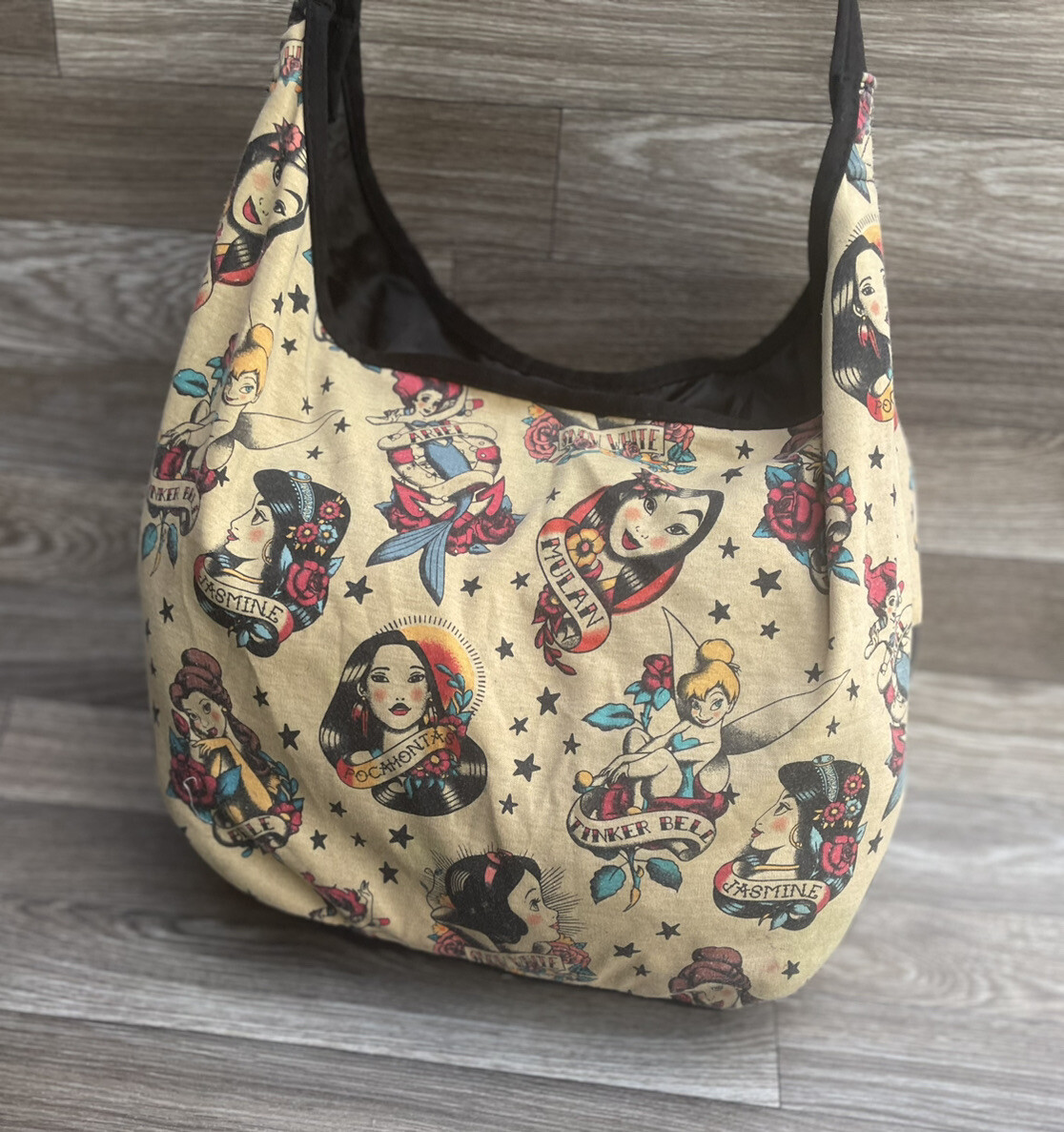 Loungefly Disney Princesses Tattoo Tote Bag Purse Sat… - Gem