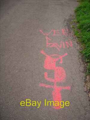 Photo 6x4 Ned waste product Alloa Slime trail left by a ned on an old ...