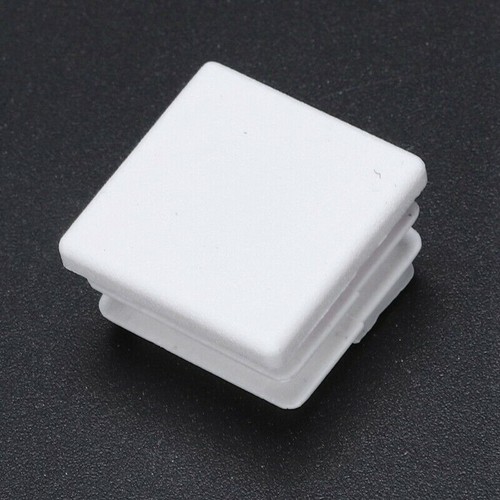 Square Plastic End Cap Insert Black White 25x25 1" 50x50 2" 75x75 3 ...