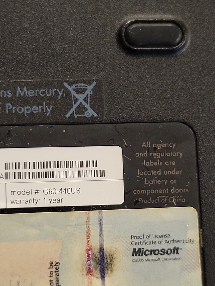 HP G60-44OUS 15.6" 250GB Intel Pentium Dual Core 2.1GHz 2GB Laptop ...