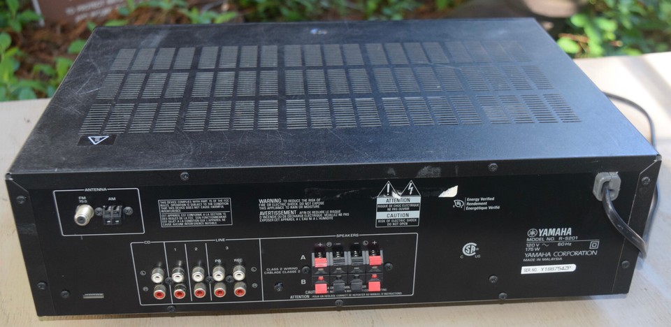 Yamaha R-S201 Black Stereo Receiver 2 Channel AM FM Radio | eBay