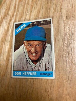 1966 Topps Baseball Don Heffner Cincinnati Reds Card #269 | eBay