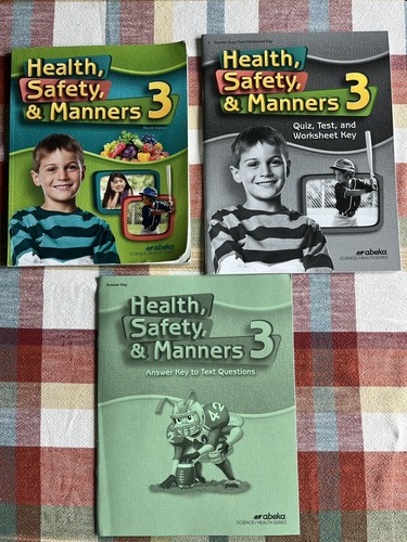 Abeka 3rd Grade Health Safety & Manners Student Textbook & Teacher ...