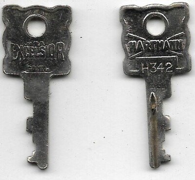 Vintage Excelsior / Hartmann Trunk/Tool box Key Blank H342 New Old ...