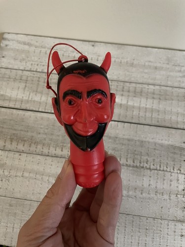 Vintage Halloween Blow Mold Devil Candy Topper Made In Hong Kong | eBay
