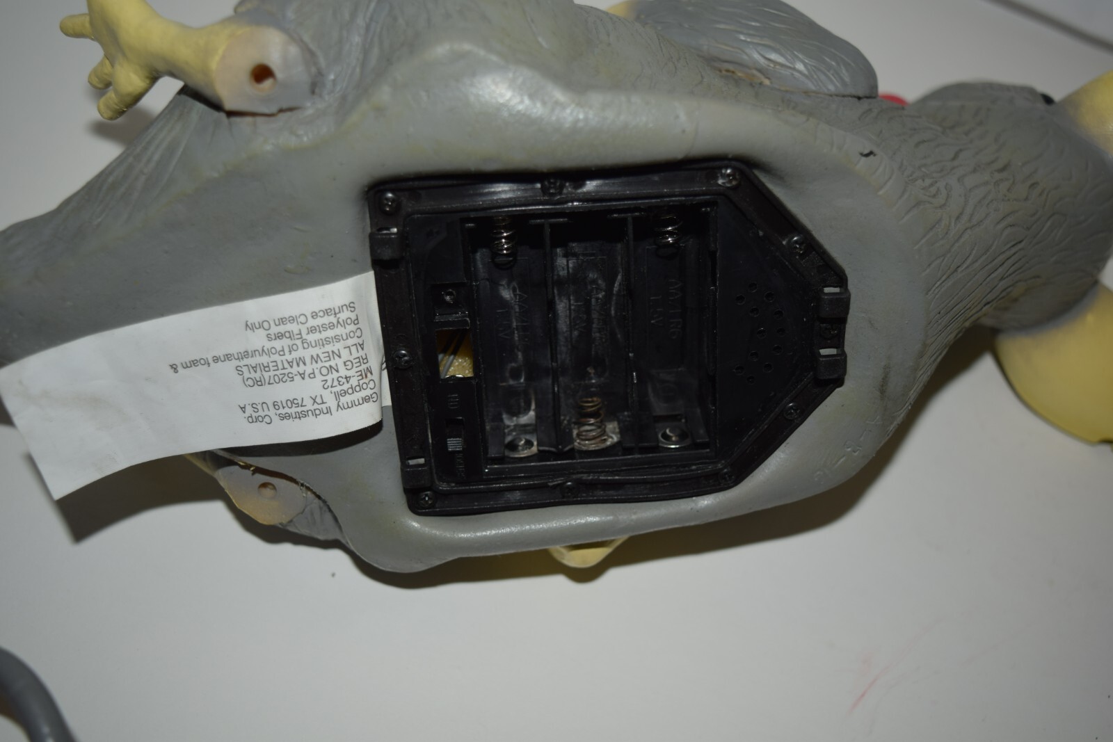 GEMMY HALLOWEEN FAT RAT 15" TALKING ANIMATED BURPING RARE RUBBER PROP ...