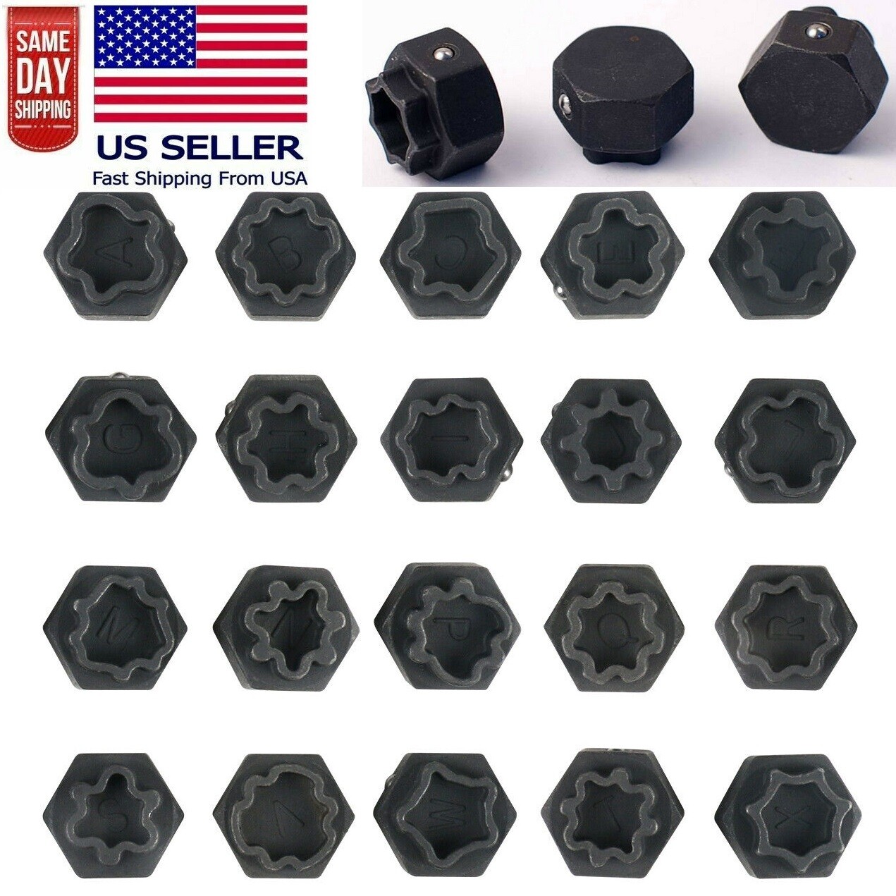 AUDI Wheel Anti-Theft Locking Key Rim Lug Nut Master Lock Removal Tool ...