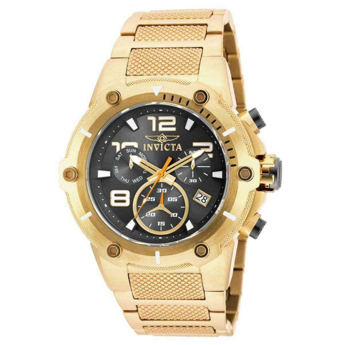 Invicta 19530 Speedway 51MM Men's Gold-Tone Stainless Steel Watch for ...