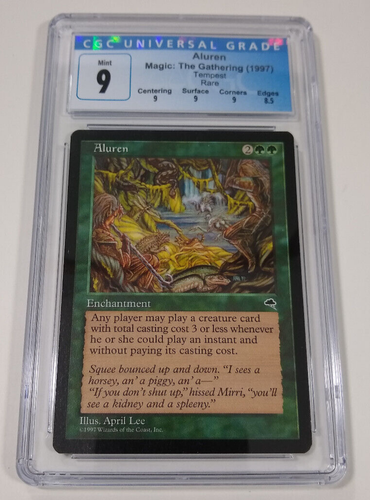 Aluren Tempest CGC 9 Mint vintage Reserved List NM TG Magic the ...