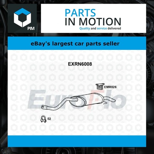 Exhaust Back / Rear Box fits RENAULT CLIO Mk2 1.2 2001 EuroFlo ...