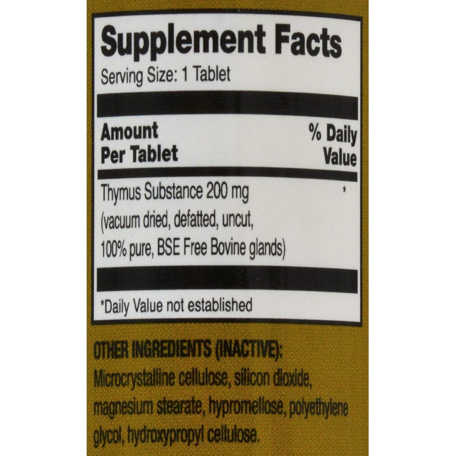 Ultra Glandulars Raw Thymus Tablets, 200 Mg, 60 Tablets | eBay