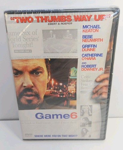 Game 6 (DVD, 2006) NEW, SEALED, Michael Keaton, Robert Downey Jr ...