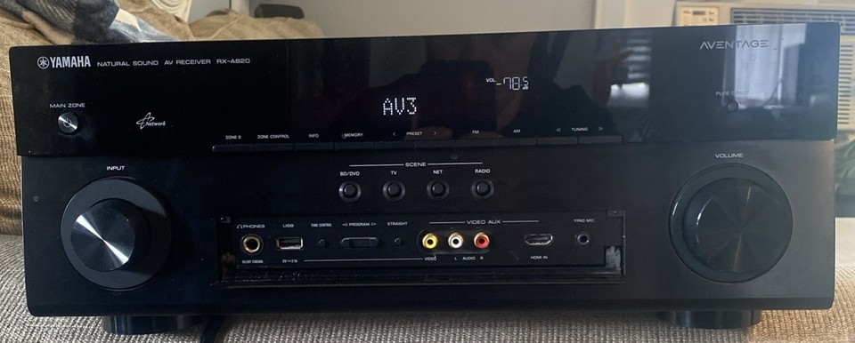 Yamaha RX-A820 7.2 AV Receiver HDMI 4K Home Theater Surround Sound ...