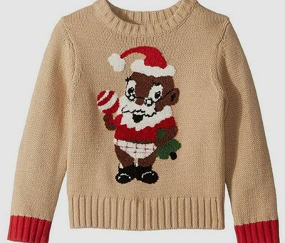 $95 Whoopi Baby Toddler Unisex Beige Holiday Santa Sweater Size 12-18 ...