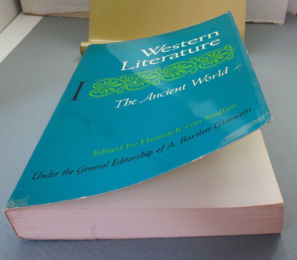 Western Literature The Ancient World Trade Paperback Textbook 1971 | eBay