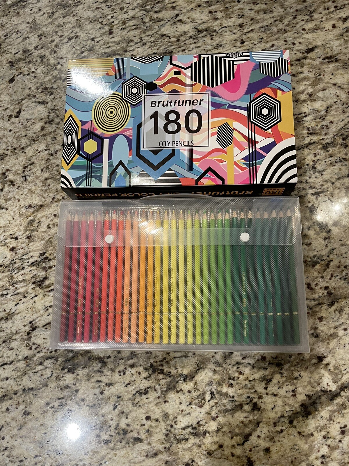 Brutfuner 180 Professional Wood Colored Pencils Set Oily HB Drawing | eBay