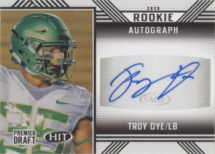 2020 Sage Hit - Rookie Autographs Troy Dye #A5 (AU, RC) for sale online ...