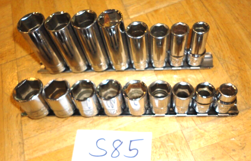S-K TOOLS 17 PIECE 3/8 DRIVE SHORT & DEEP SAE. SOCKET SETS | eBay
