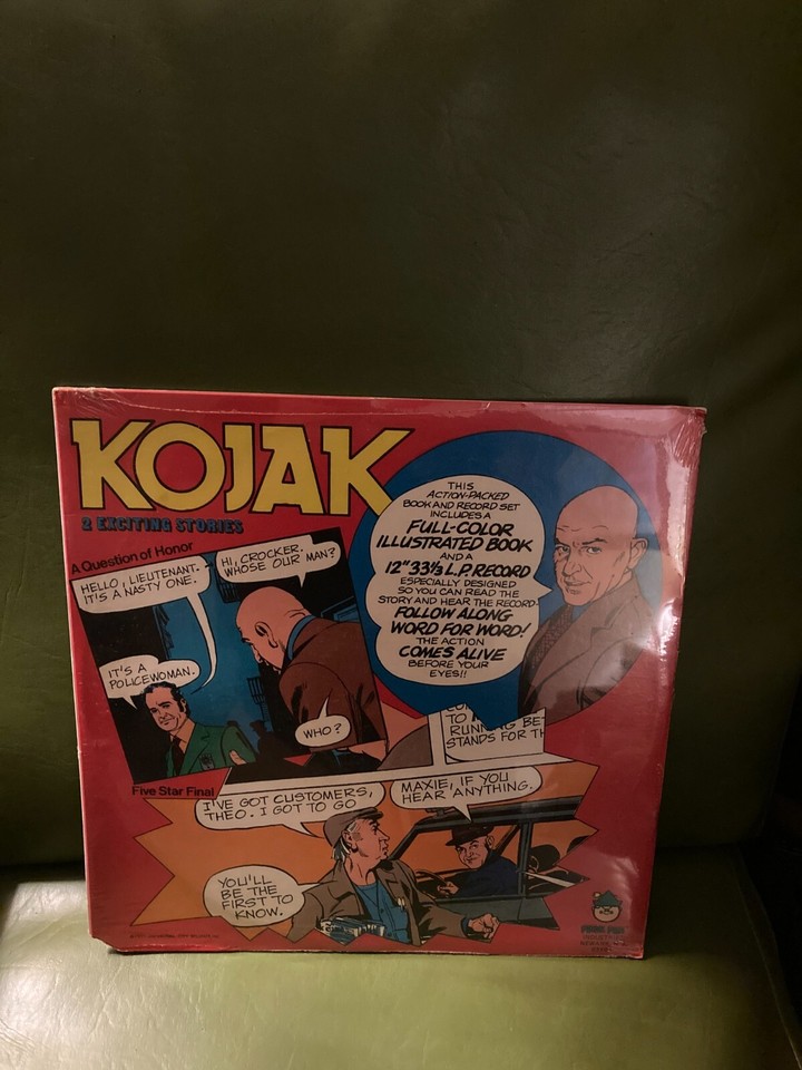 Kojak TV Show LP Vinyl Record Album and Book Set Factory Sealed 1977 ...