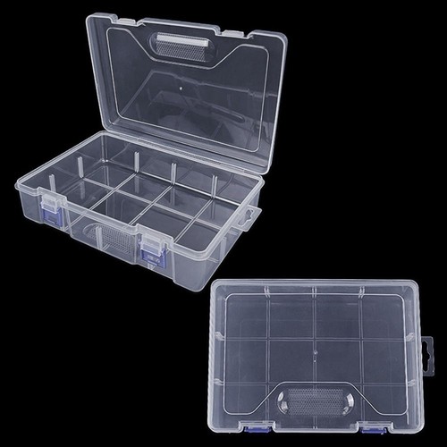Square Storage Box Plastic Small Items Case Power Tools Holder | eBay
