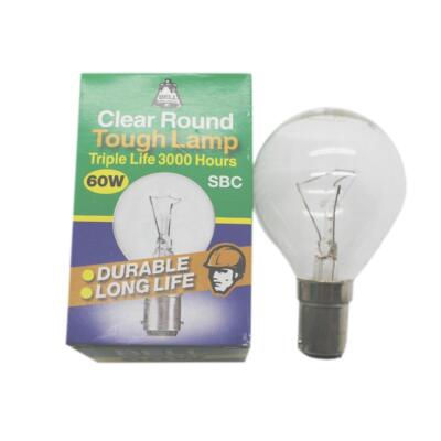 Bell 60W SBC Cap, Clear Round Bulb Series, 3000 Hours Life, Durable ...