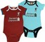LIVERPOOL FC BABIES FOOTBALL KIT BODY PRAM SUIT BABY GROW VEST x 2 LFC ...