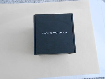 David Yurman Empty Black Leather Earrings Gift Box 3.25" x 3.25" x 3.25 ...