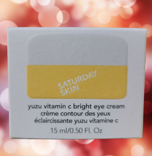 Eye CONTOUR CREAM Saturday Skin Yuzu Vitamin C Bright .50 Oz 15 mL A37 ...