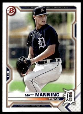 2021 Bowman Prospects Matt Manning Detroit Tigers #BP-111 | eBay